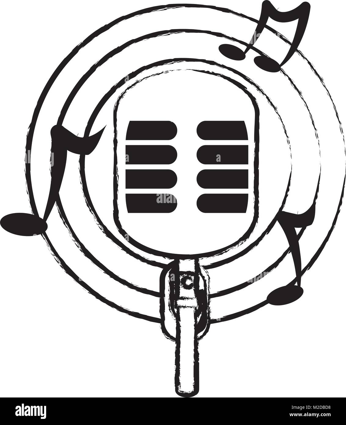 retro microphone icon Stock Vector Image & Art - Alamy
