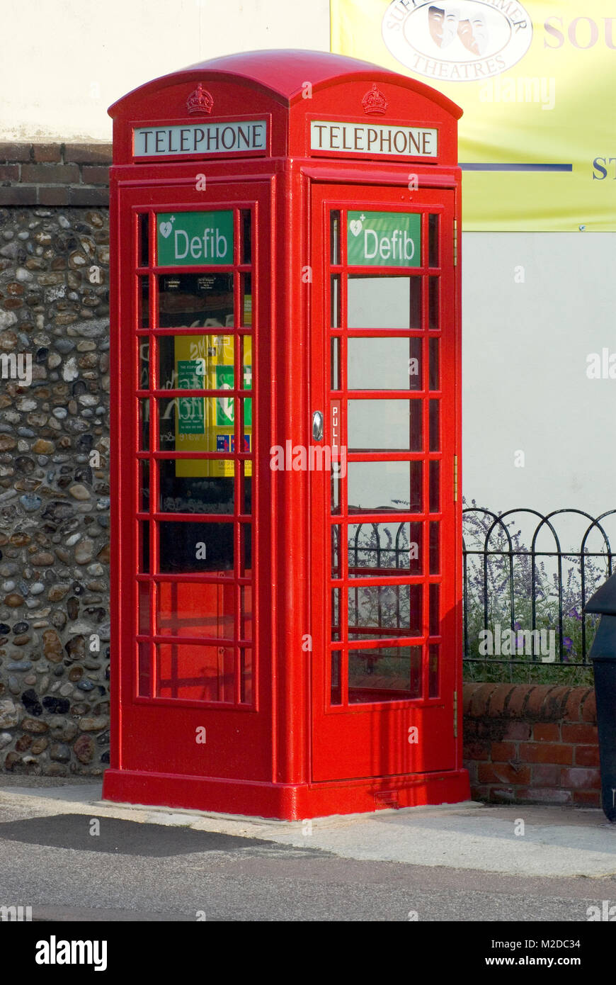 Defibrillator in Phone Box Stock Photo - Alamy