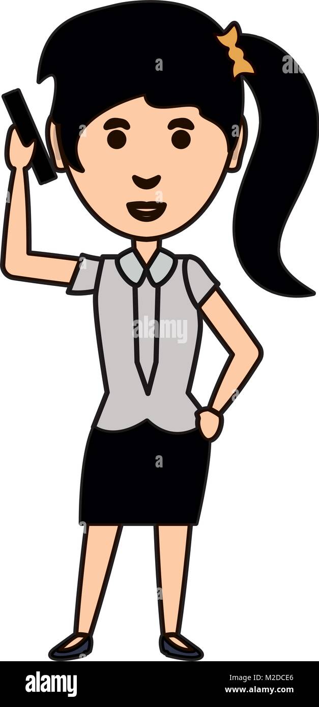 cartoon businesswoman icon Stock Vector Image & Art - Alamy