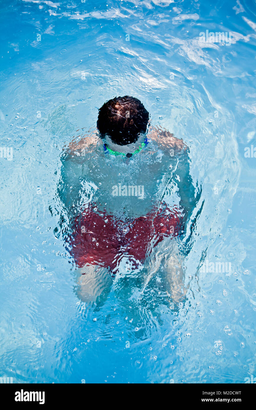 a man in the pool Stock Photo - Alamy