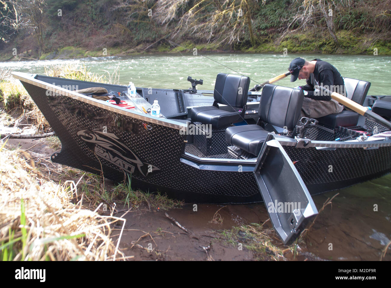 Steelhead trout fishing on the Siletz River in Oregon Stock Photo - Alamy