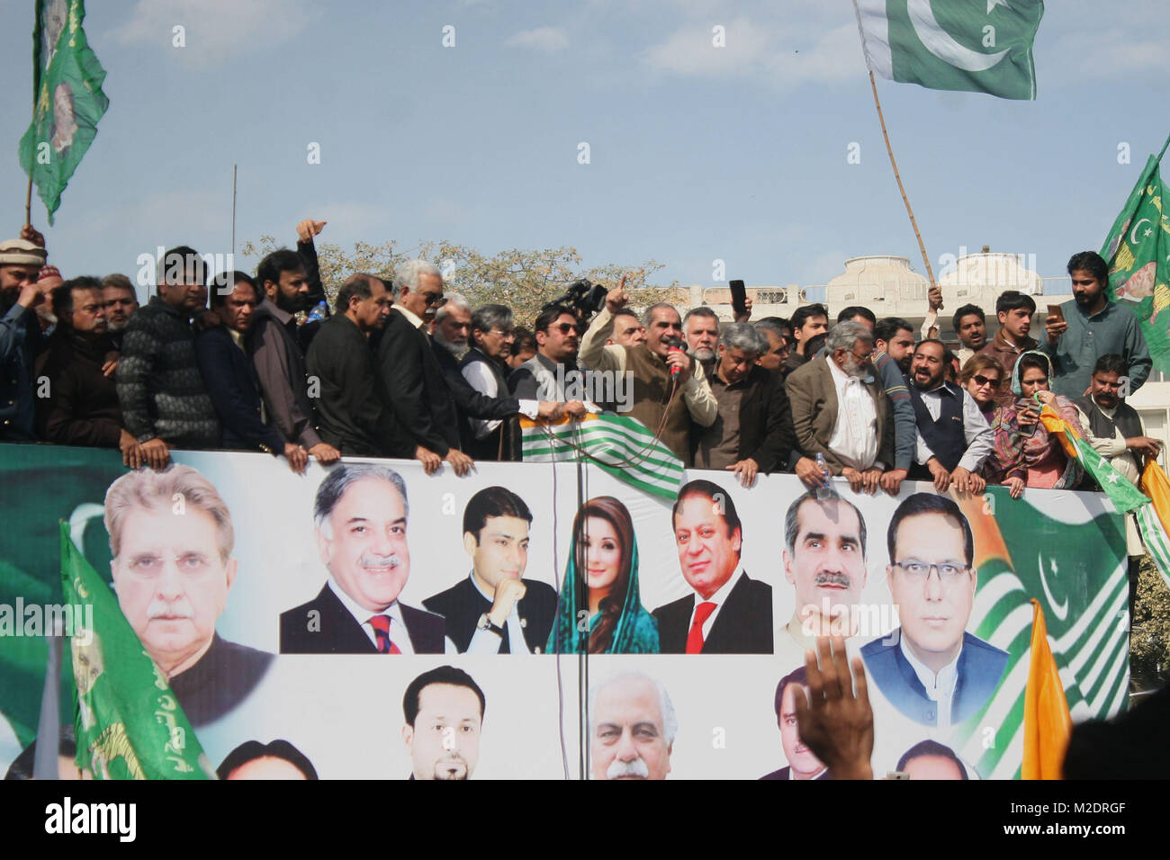 Lahore, Pakistan. 01st Jan, 2000. Pakistan demonstrators from different ...