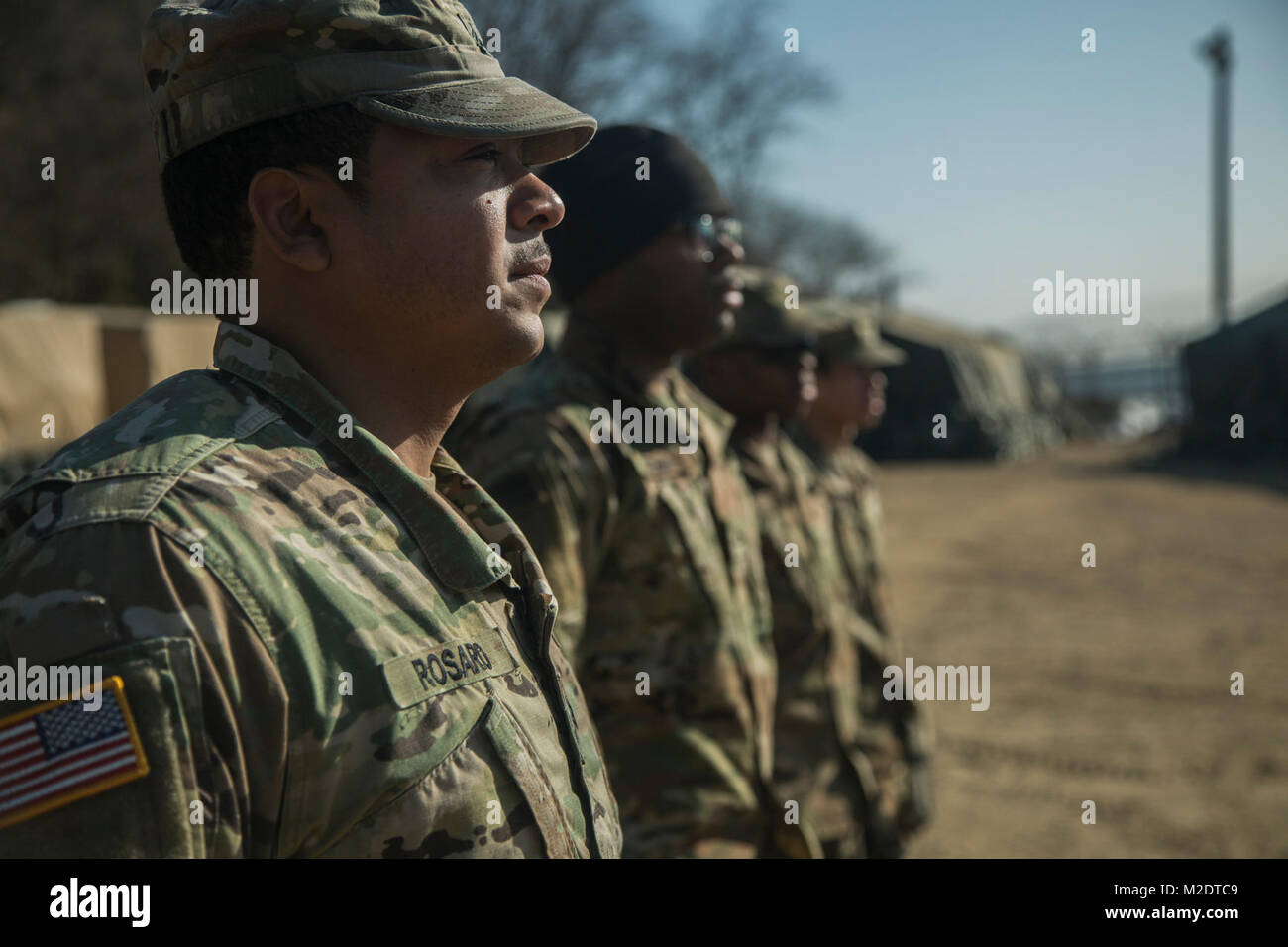 U.S. Army Soldiers, assigned to Bravo Company, 304th Expeditionary ...