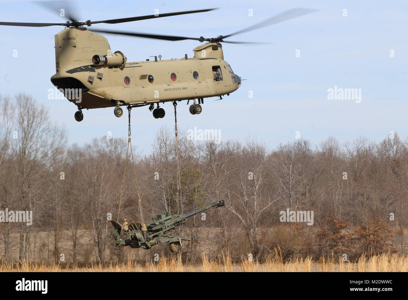 A CH-47 Chinook helicopter, crewed by Soldiers of the 101st Combat ...