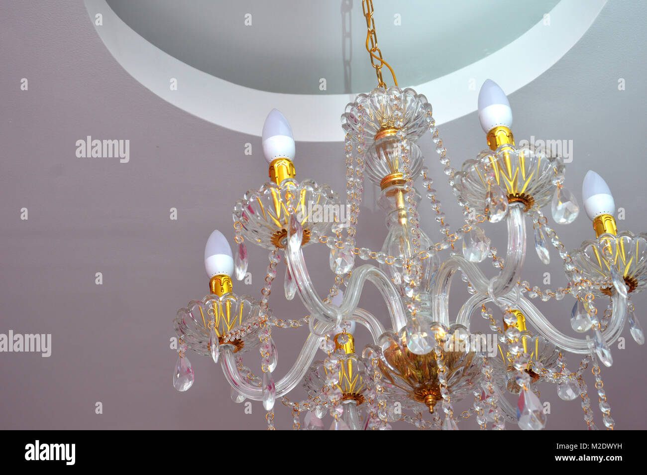 decorative lights in the ceiling Stock Photo - Alamy