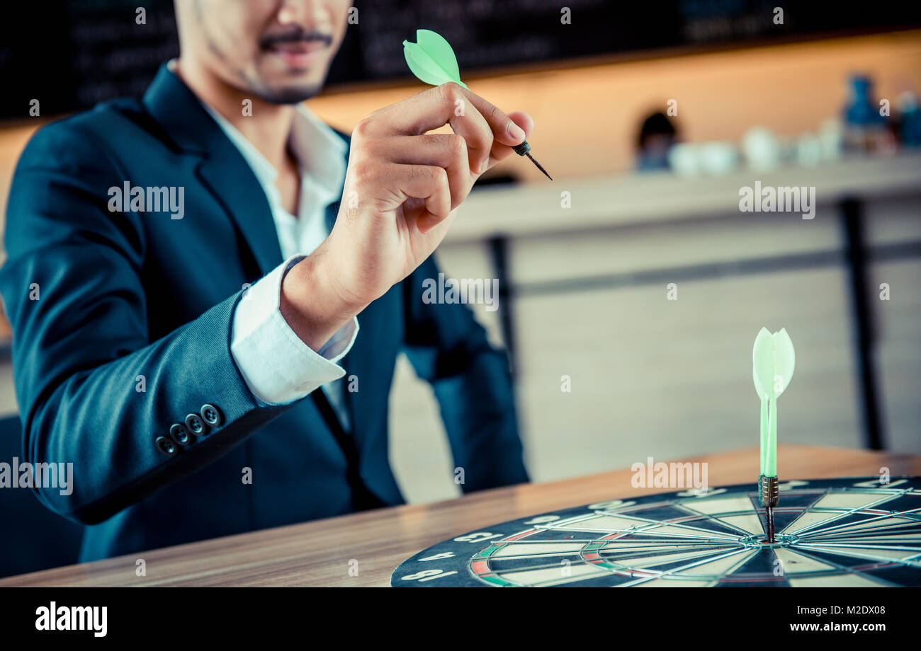 business successful and teamwork for achievement KPI and goal Stock ...