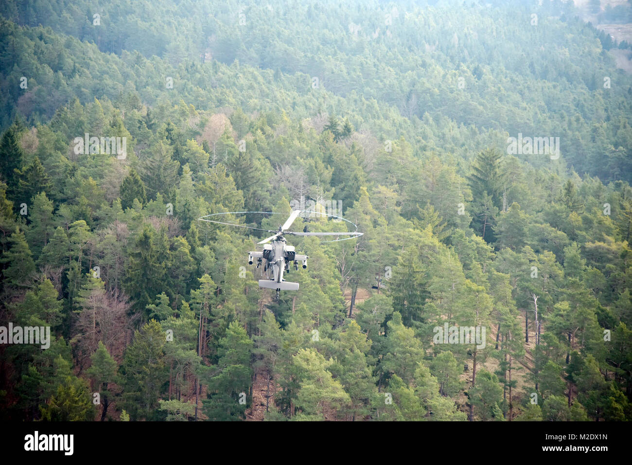 An AH-64E Apache with the 1st Attack Reconnaissance Battalion, 227th ...