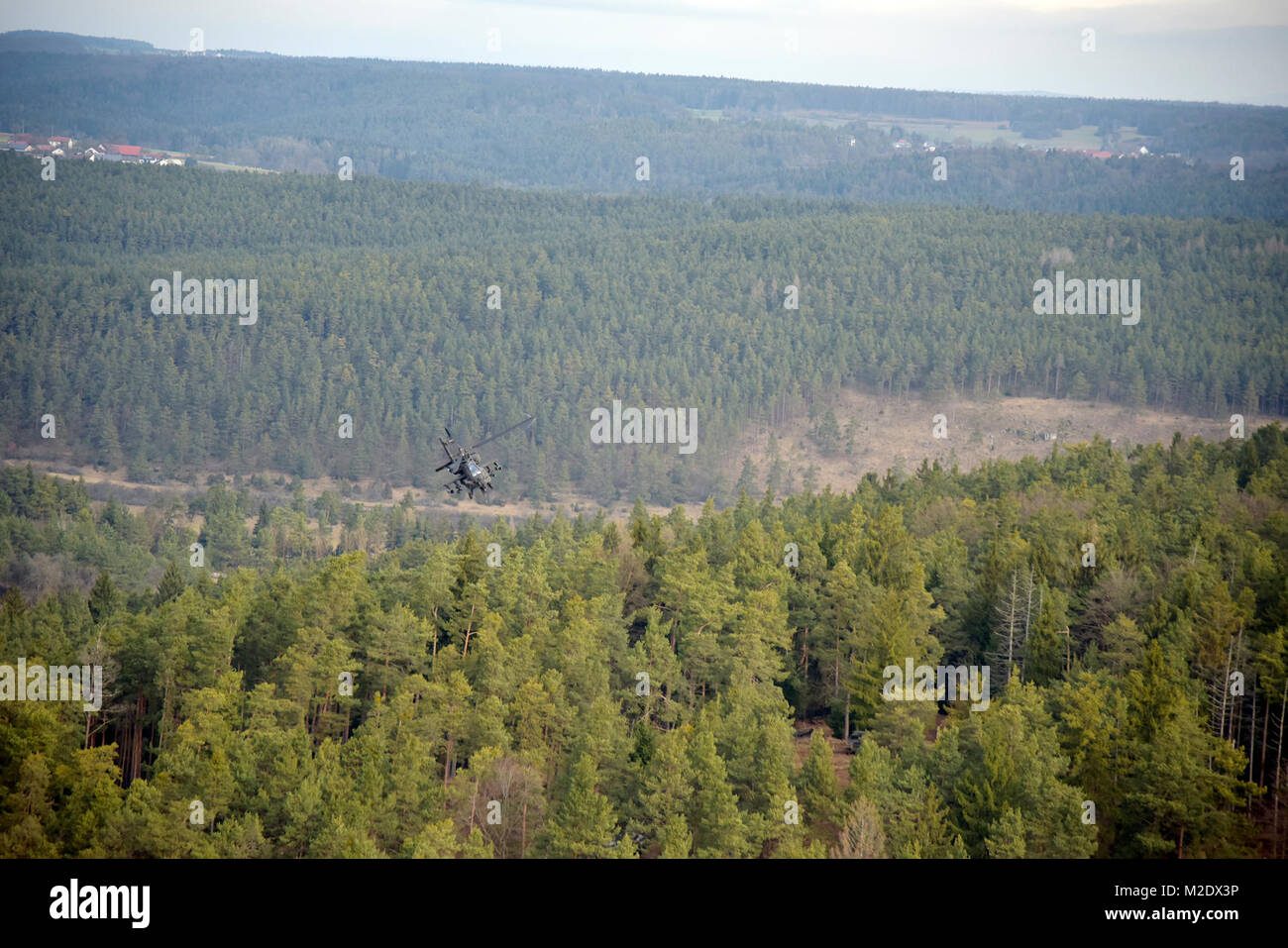 An AH-64E Apache with the 1st Attack Reconnaissance Battalion, 227th ...