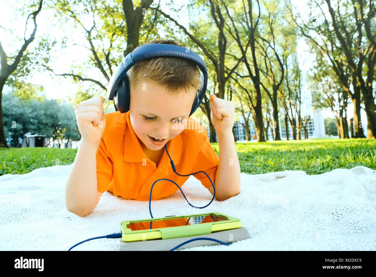Boy celebrating video game hi-res stock photography and images - Alamy