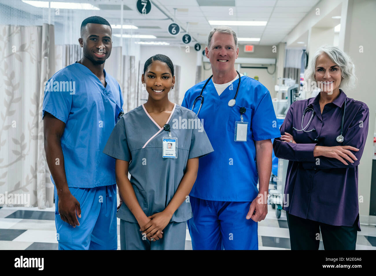 Portrait of medical team in hospital Stock Photo - Alamy
