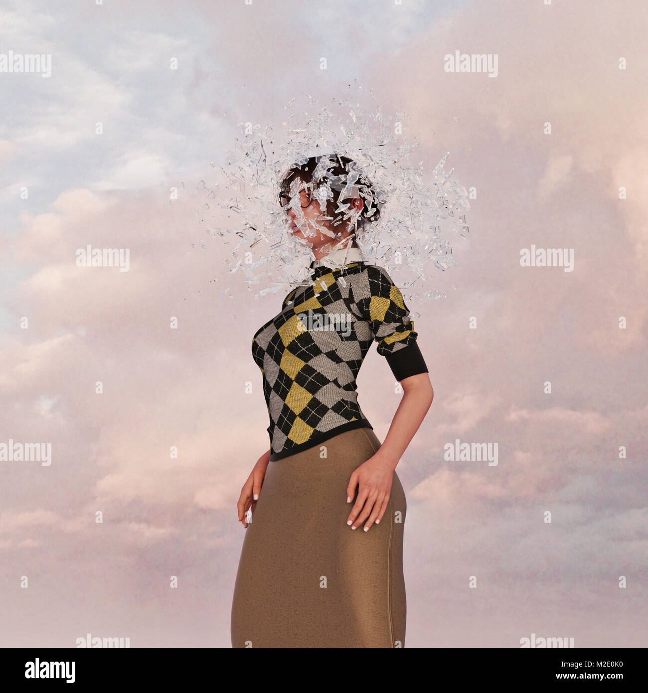 Human being side face hi-res stock photography and images - Alamy