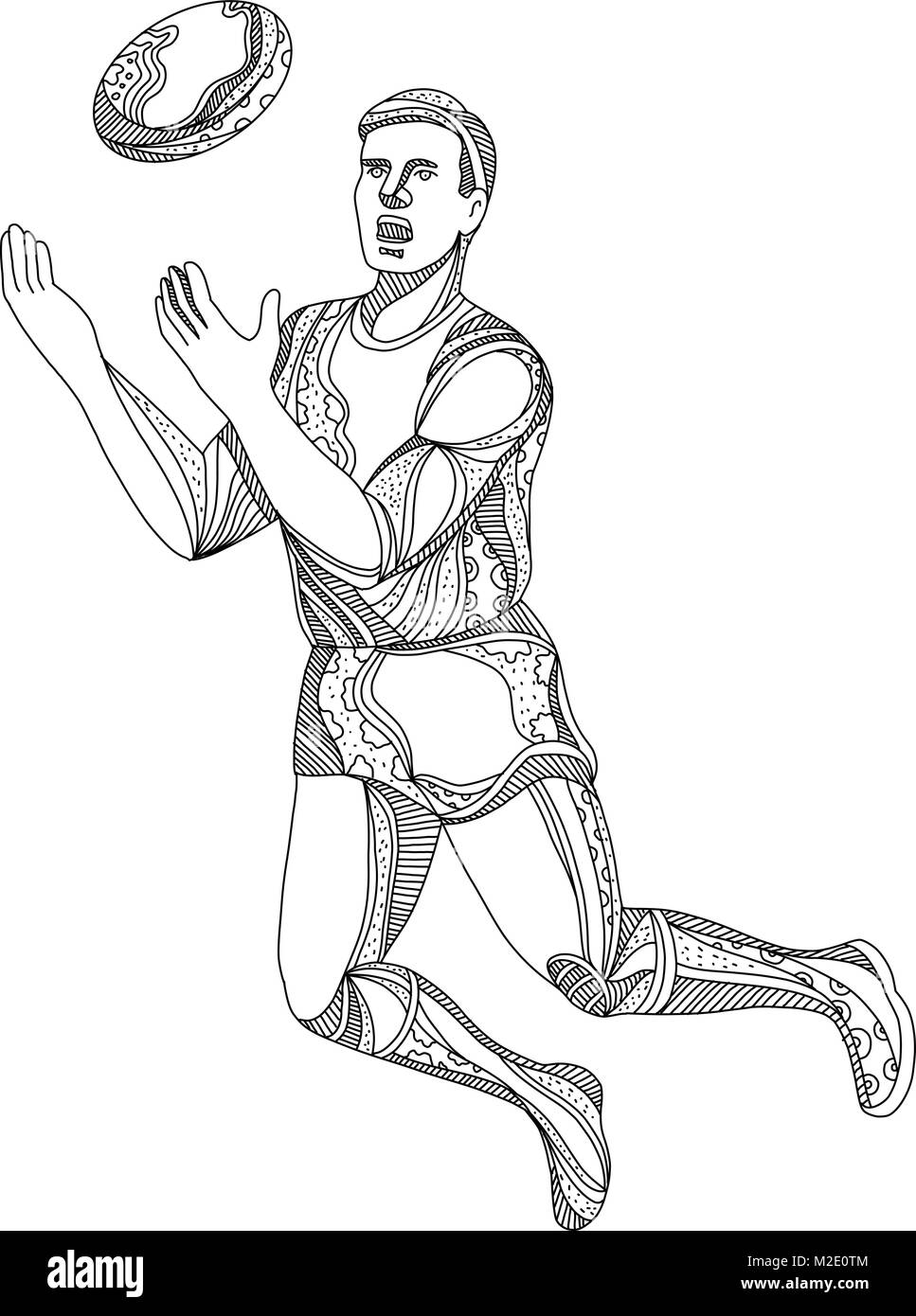 Australian aussie rules football footy ball Stock Vector Images - Alamy