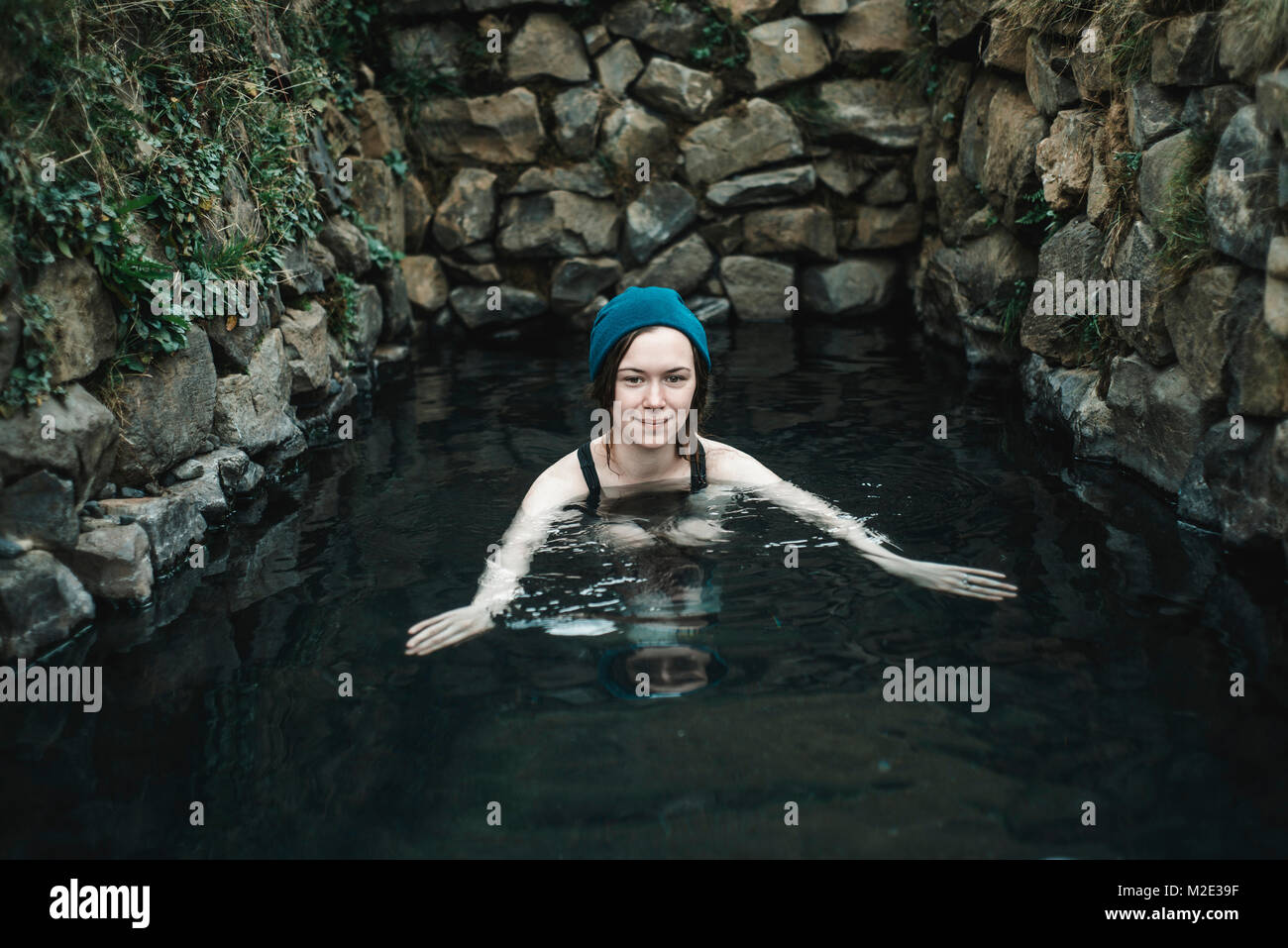 Woman wearing stocking cap hi-res stock photography and images - Alamy