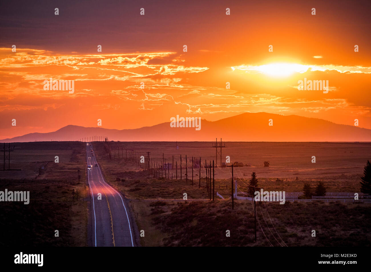 Driving on remote road hi-res stock photography and images - Alamy