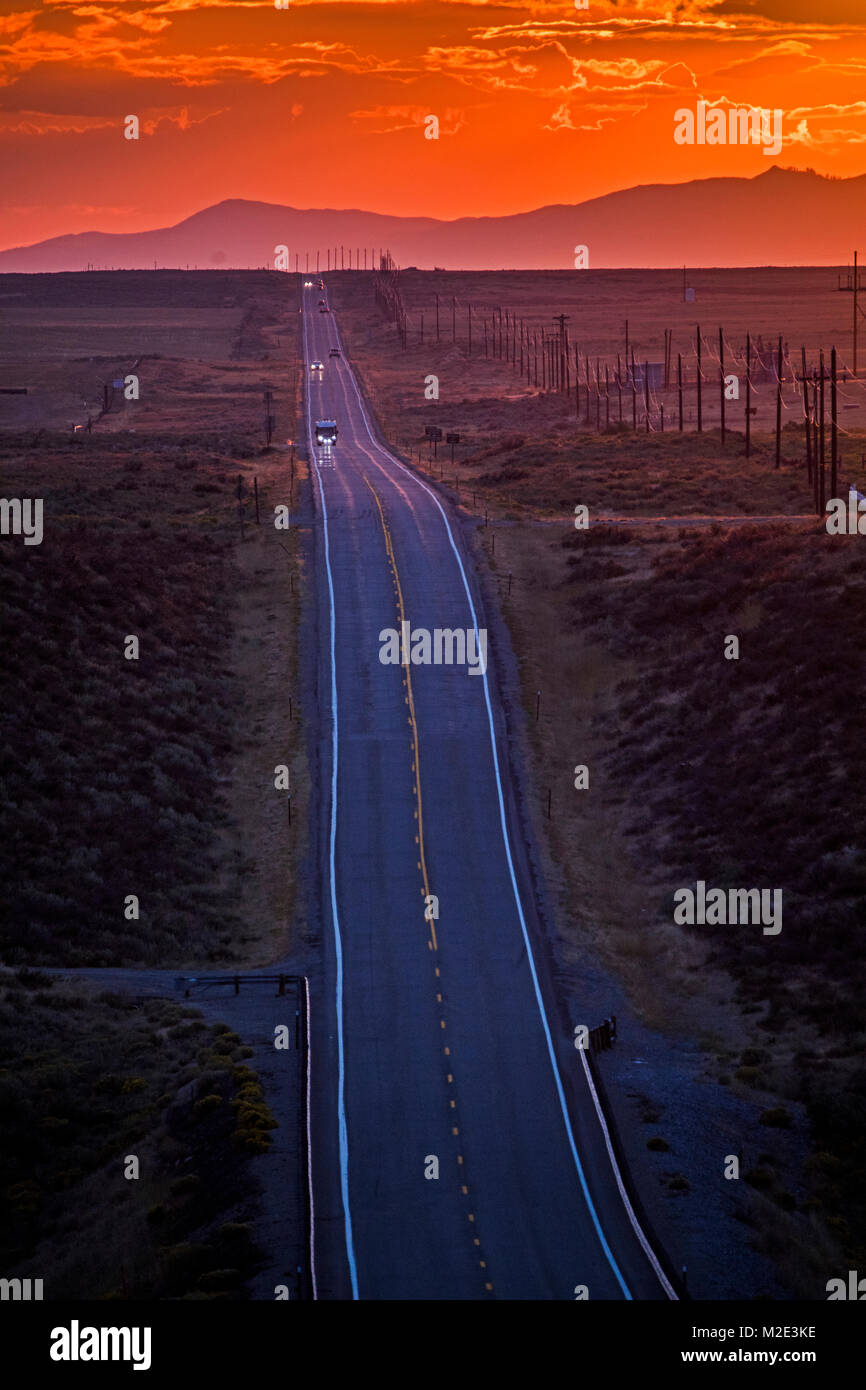 Driving on remote road hi-res stock photography and images - Alamy