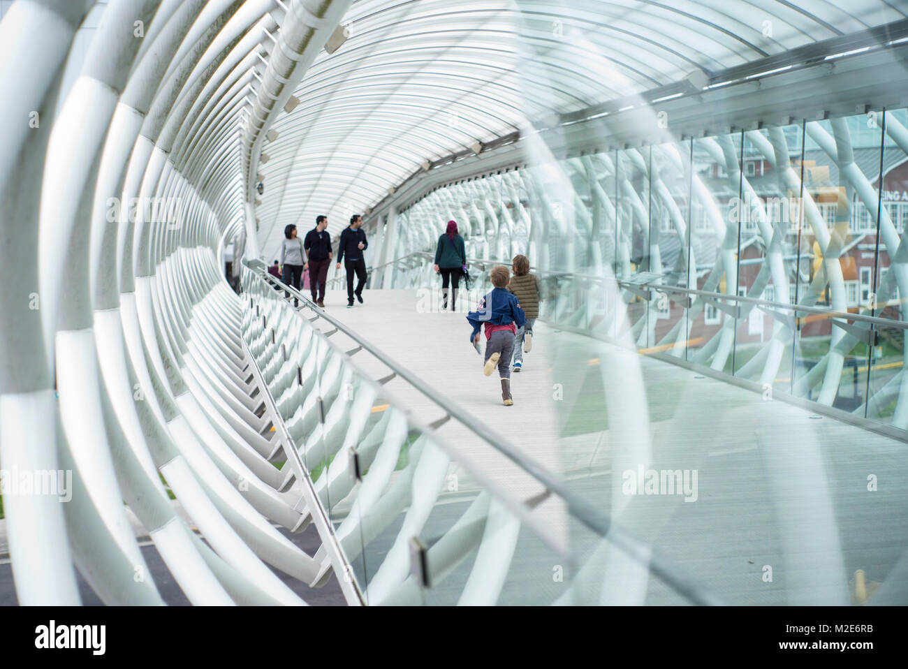 Sky Bridge, Museum of Flight, Boeing Field, Seattle, Washington Stock ...