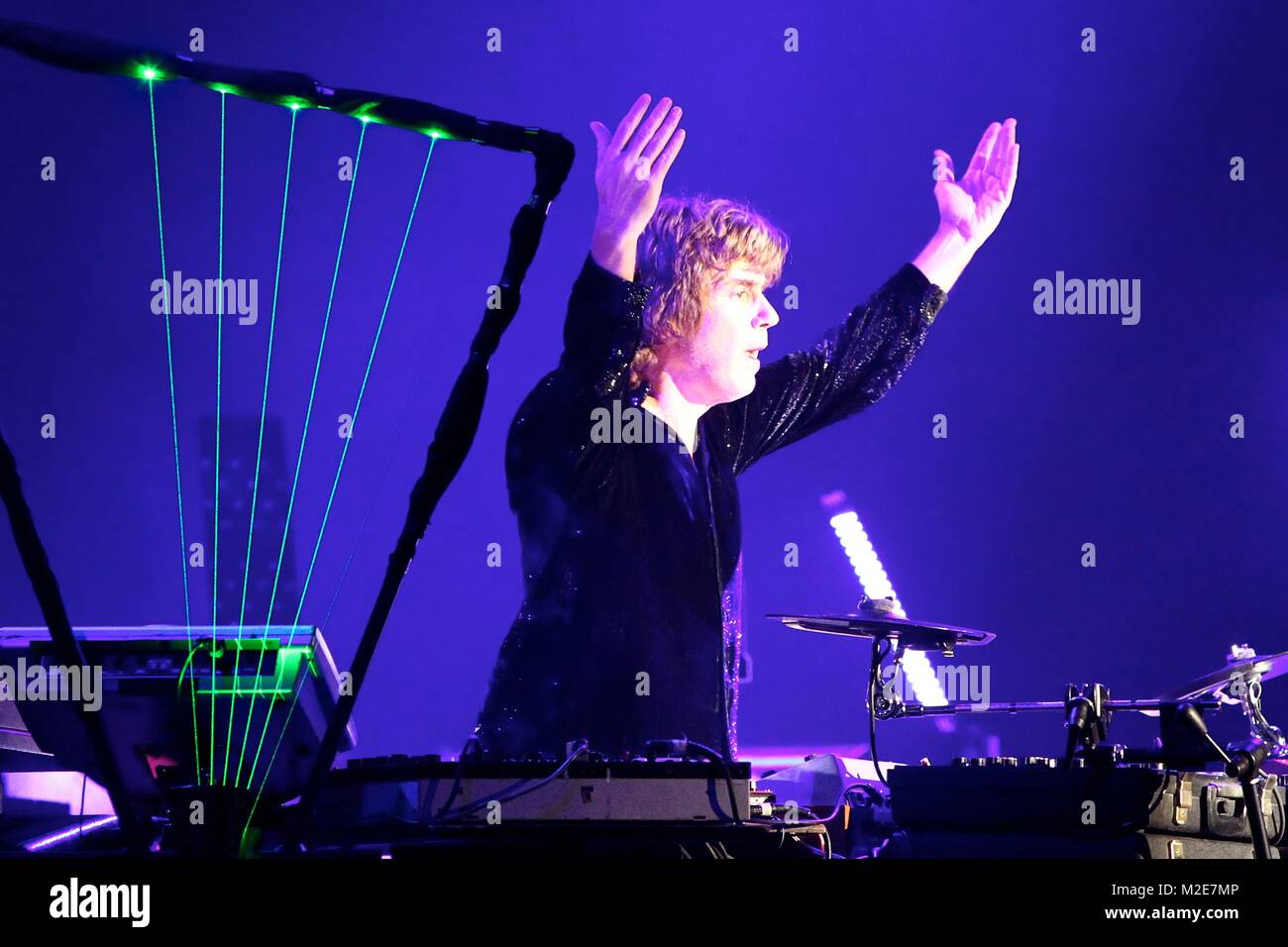 Jean michel jarre laser hi-res stock photography and images - Alamy