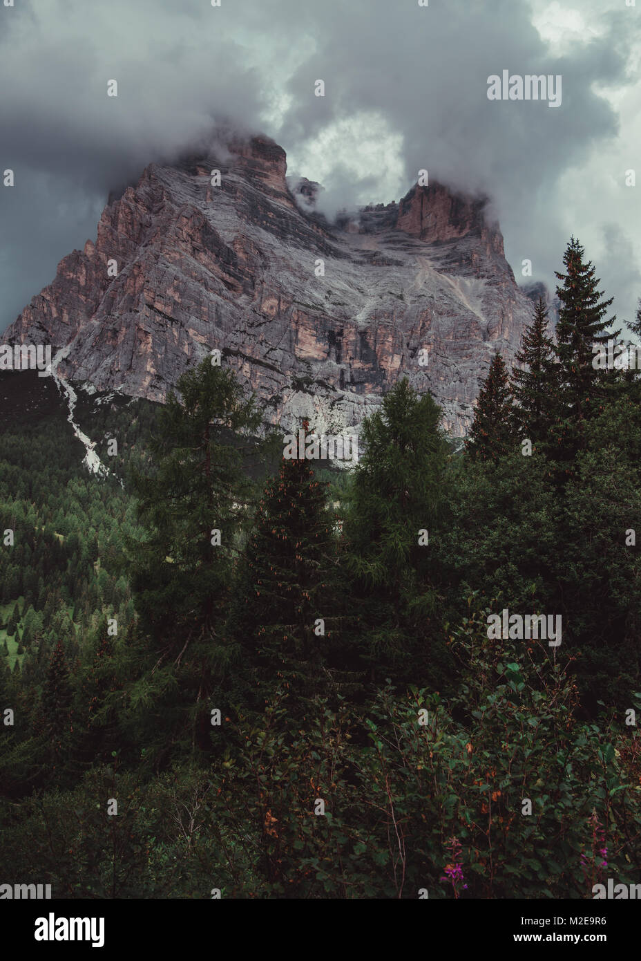 Dramatic view of Monte Pelmo, in the province of Belluno in the ...