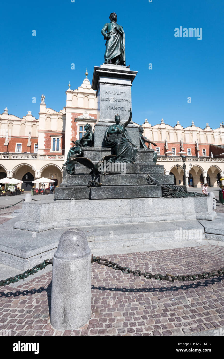 Statue in Market Square, Old Town, Krakow, Poland Stock Photo - Alamy