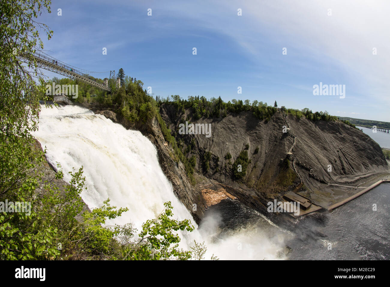 Montmoremcy waterfall in Quebec, canada Stock Photo - Alamy
