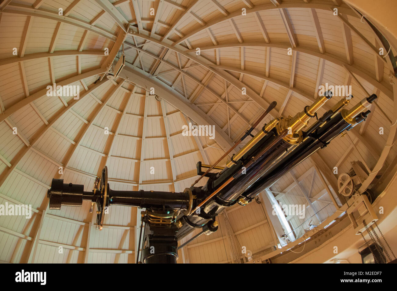 Astronomy Telescope In An Observatory Stock Photo - Alamy