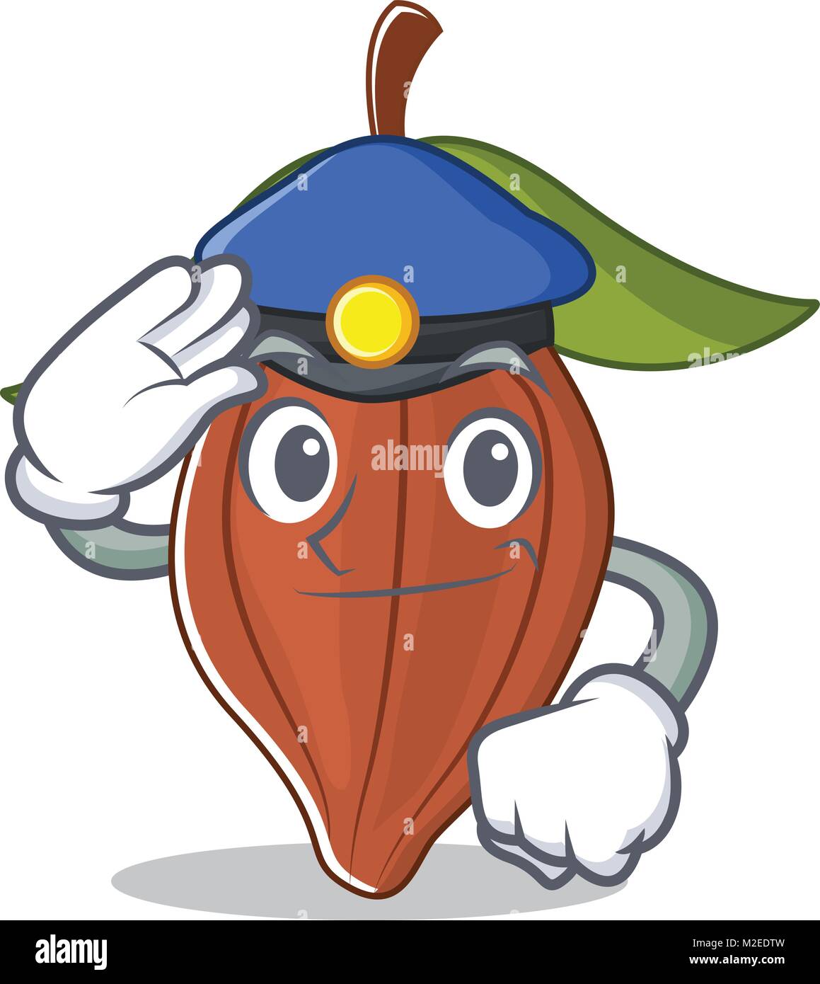 Police cacao bean character cartoon Stock Vector Image & Art - Alamy