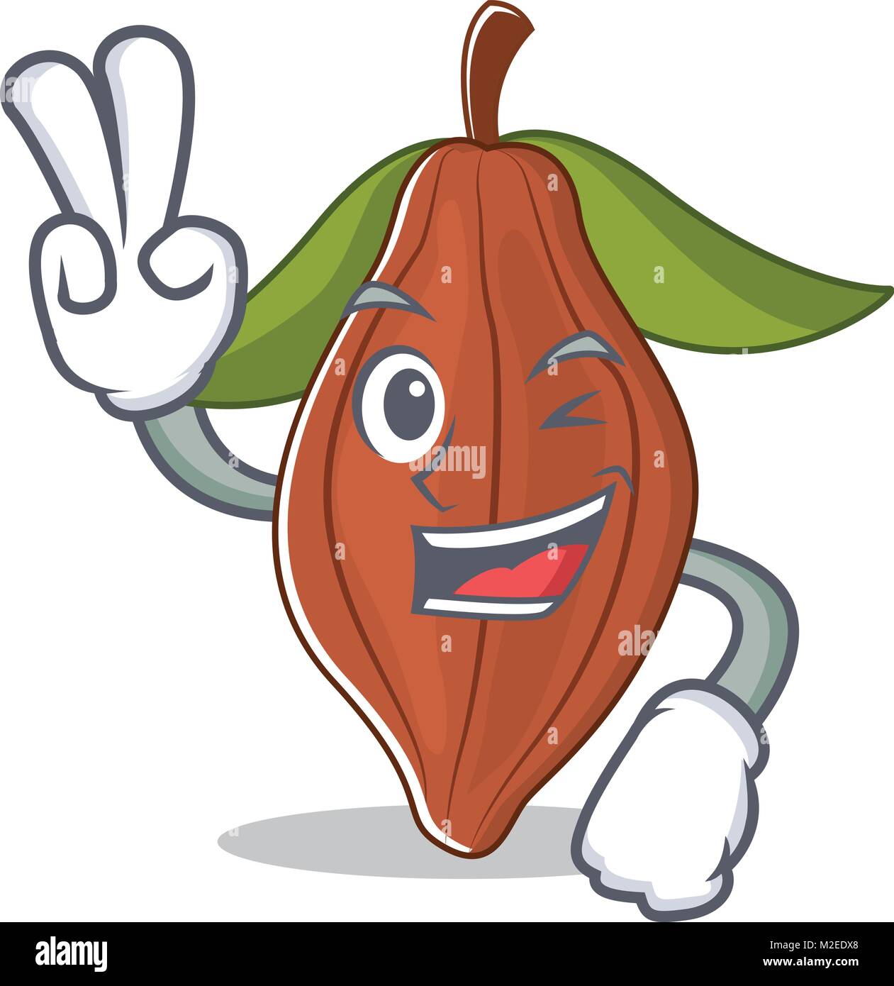 Cocoa bean character Stock Vector Images - Alamy