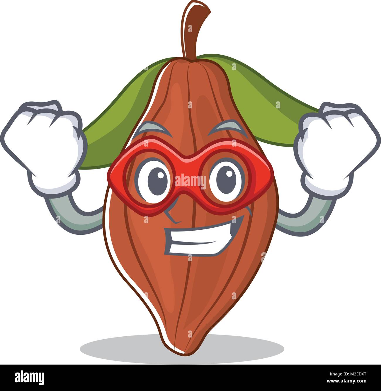 Super hero cacao bean character cartoon Stock Vector Image & Art - Alamy