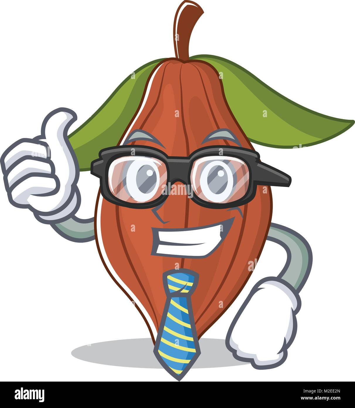 Cocoa bean character Stock Vector Images - Alamy