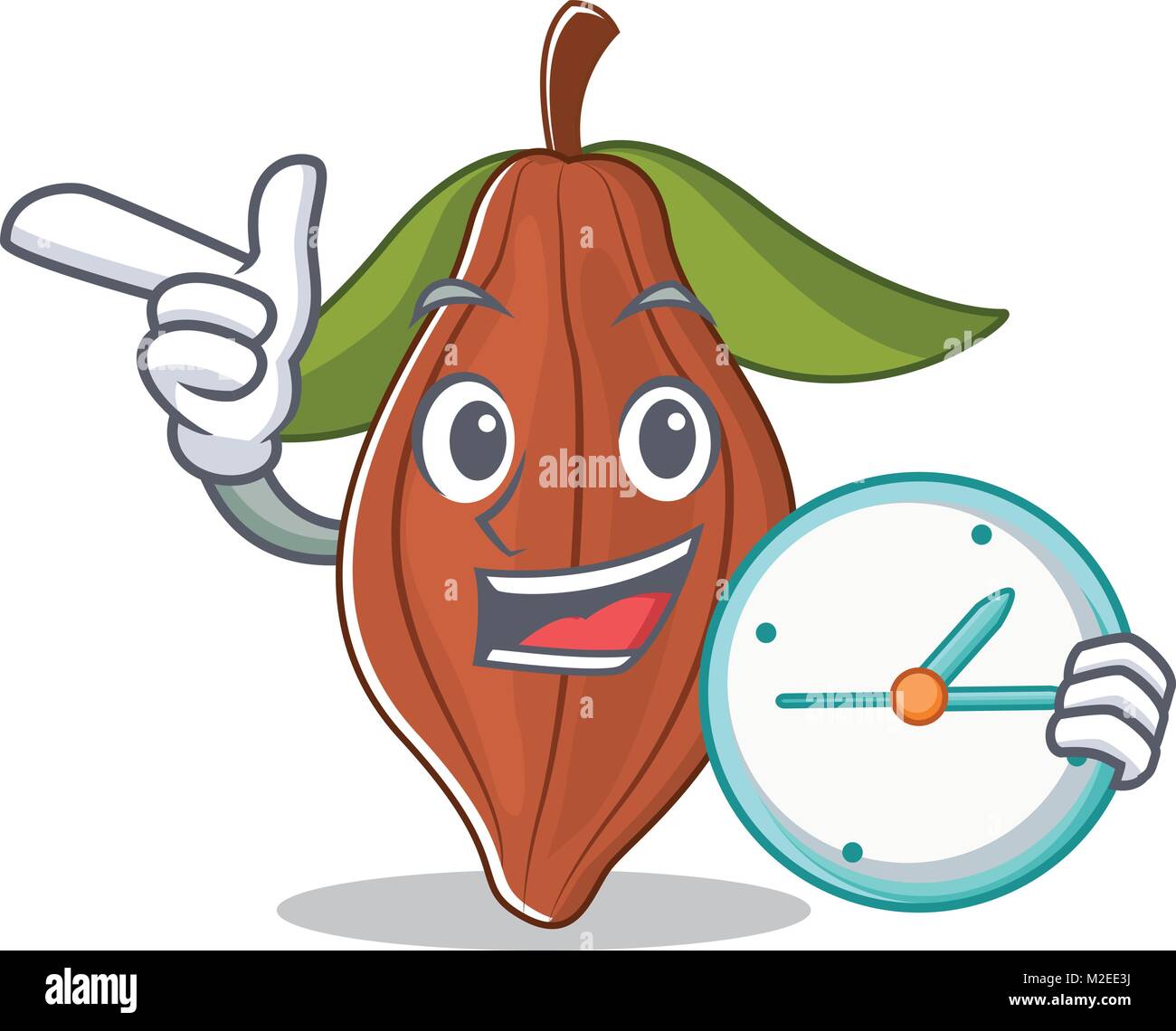 Cocoa bean character Stock Vector Images - Alamy