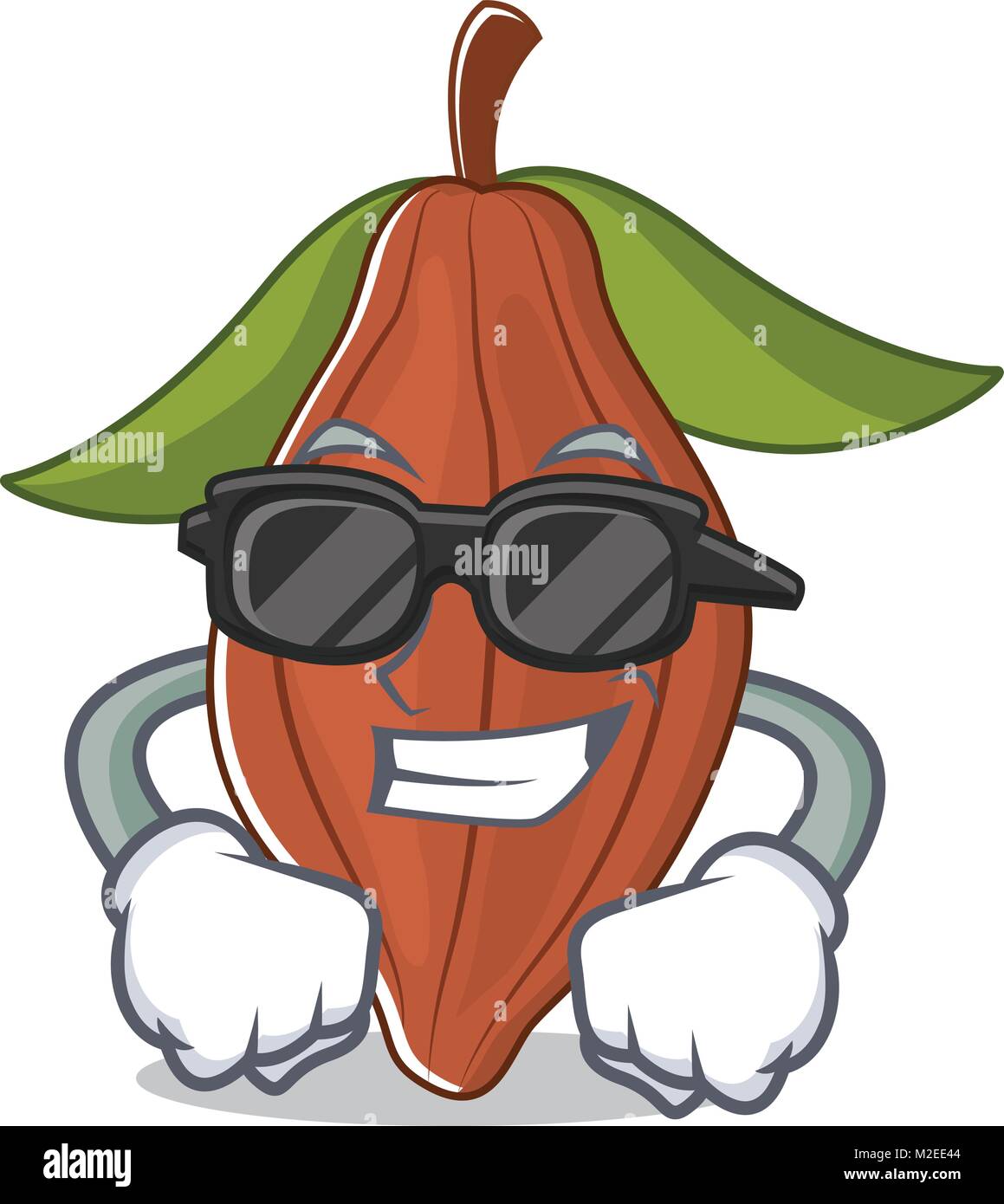 Super cool cacao bean character cartoon Stock Vector Image & Art - Alamy