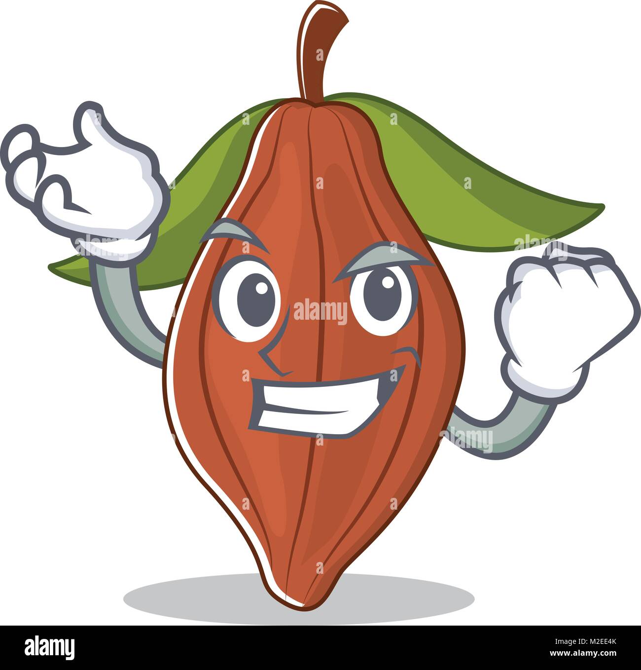 Successful cacao bean character cartoon Stock Vector Image & Art - Alamy