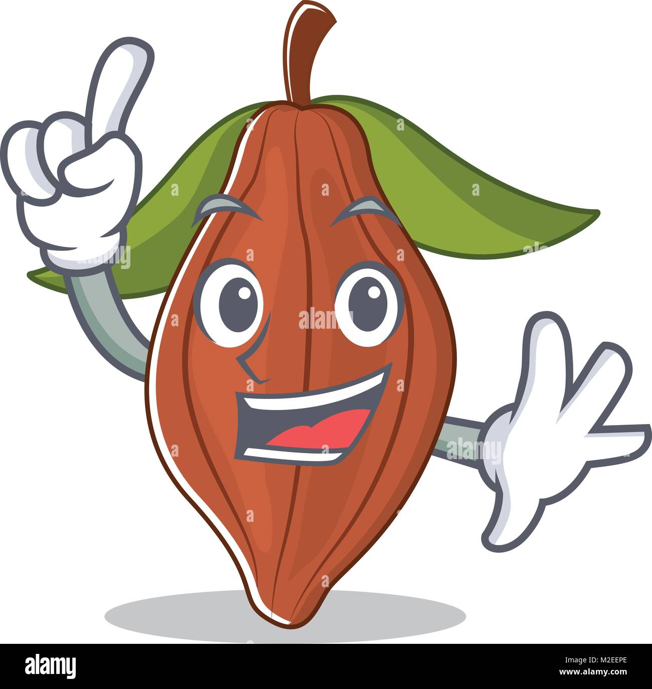Finger cacao bean mascot cartoon Stock Vector Image & Art - Alamy