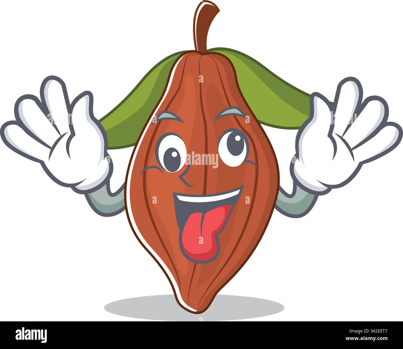 Crazy cacao bean mascot cartoon Stock Vector Image & Art - Alamy