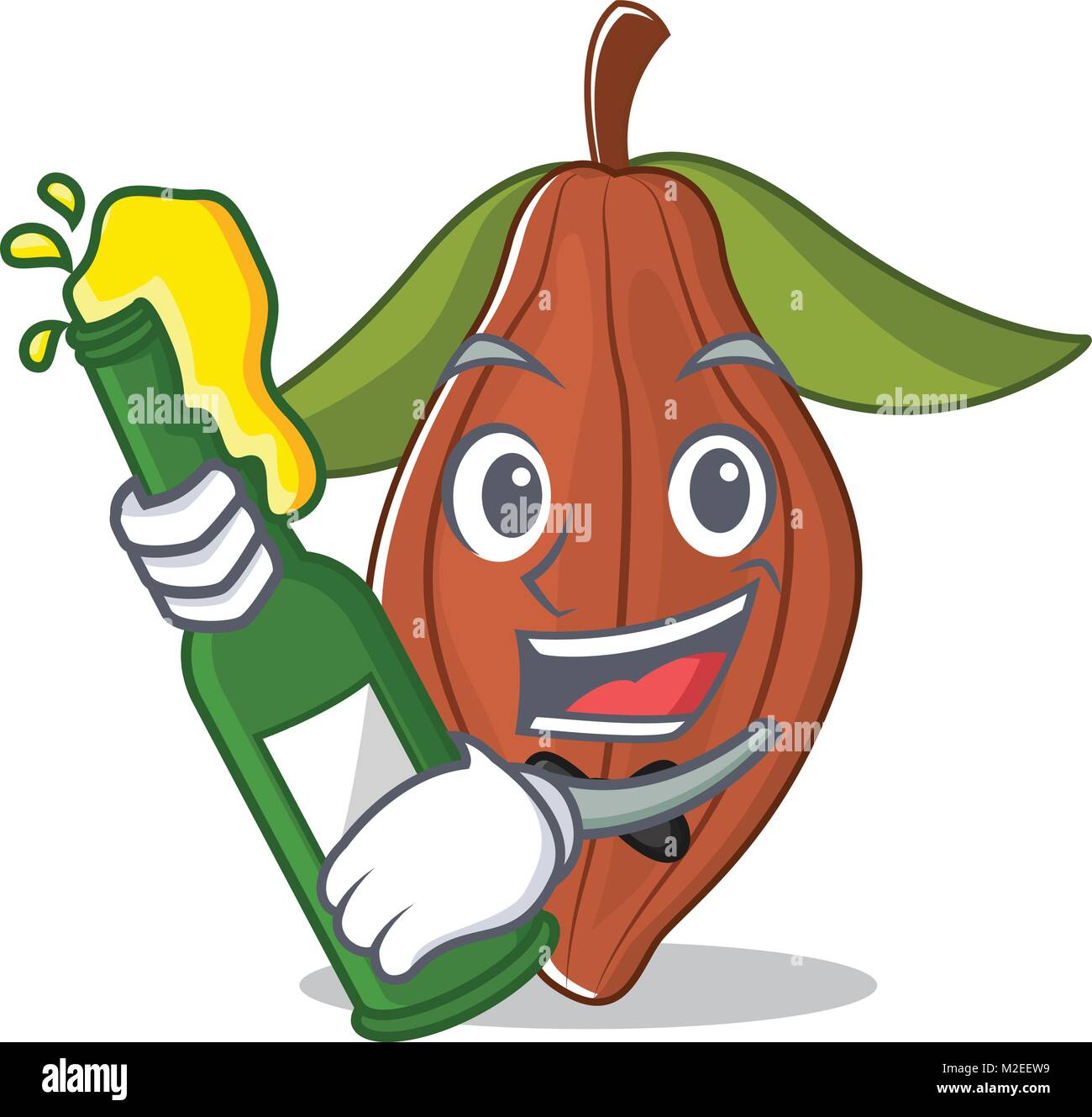 With beer cacao bean mascot cartoon Stock Vector Image & Art - Alamy