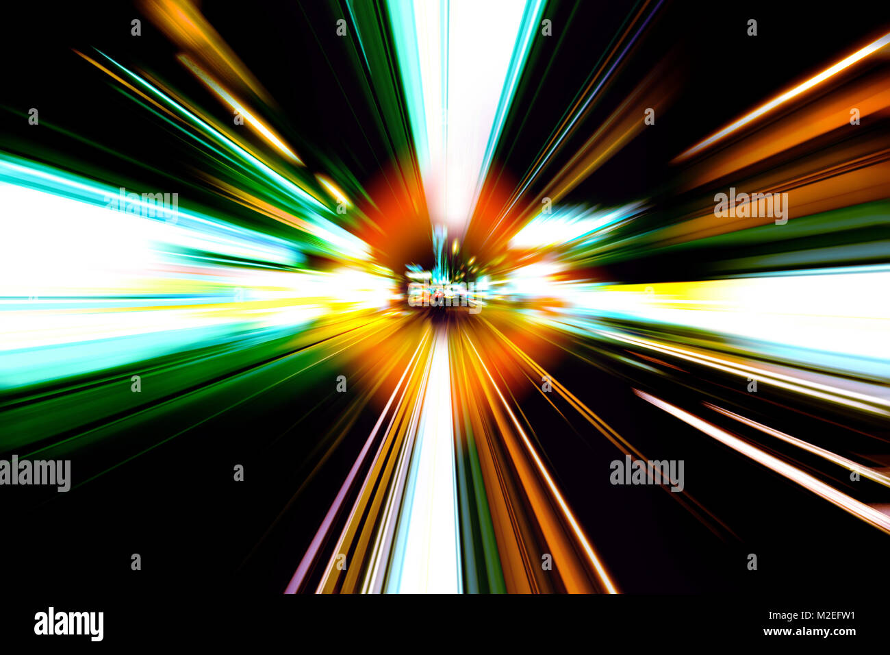 moving traffic light trails at night Stock Photo - Alamy