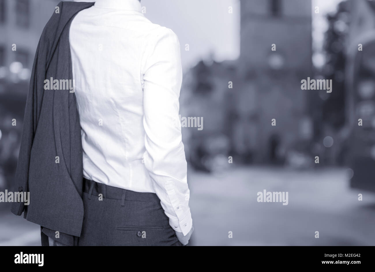 isolated business man on the street, london, UK Stock Photo - Alamy