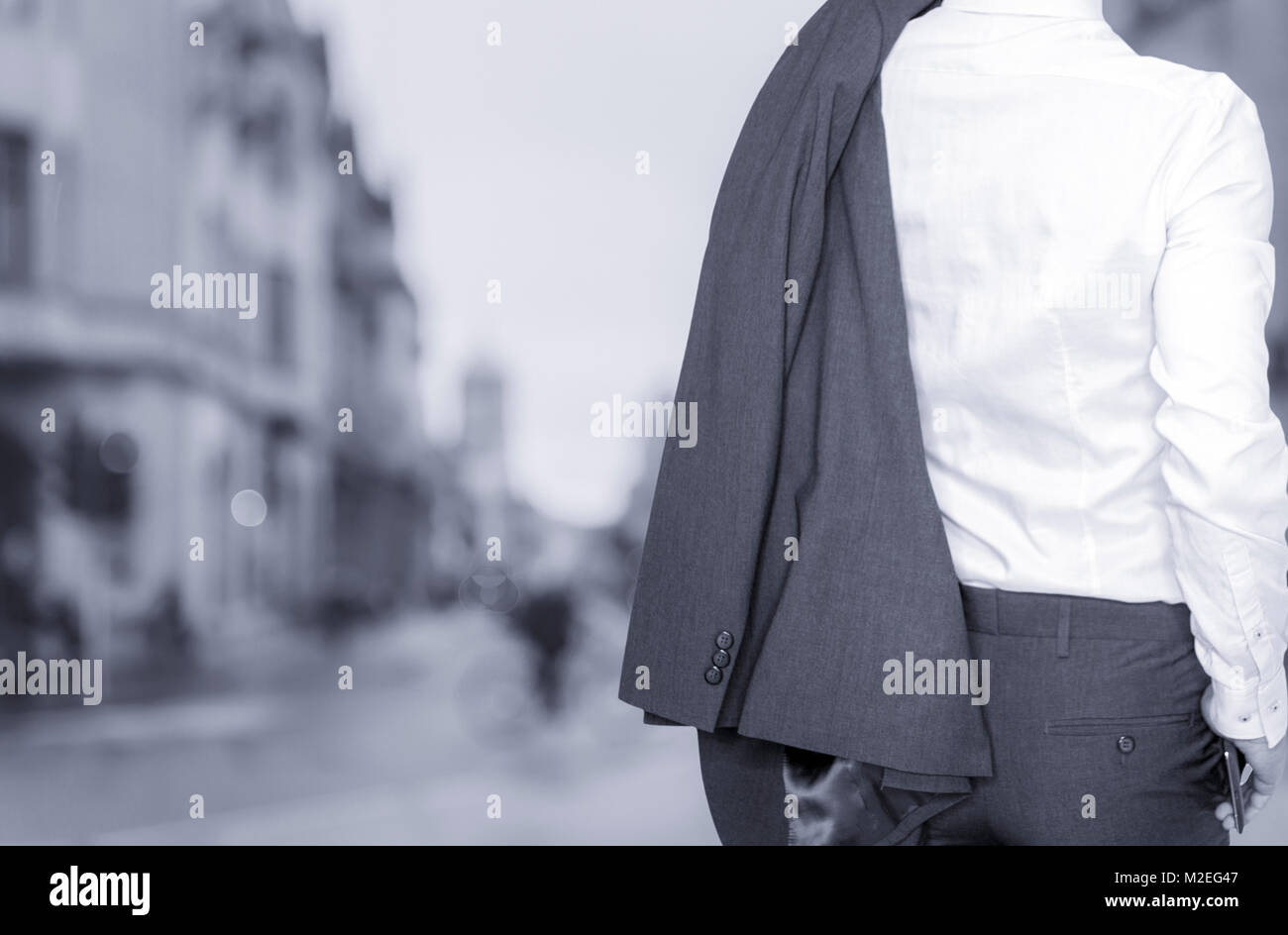 isolated business man on the street, london, UK Stock Photo - Alamy