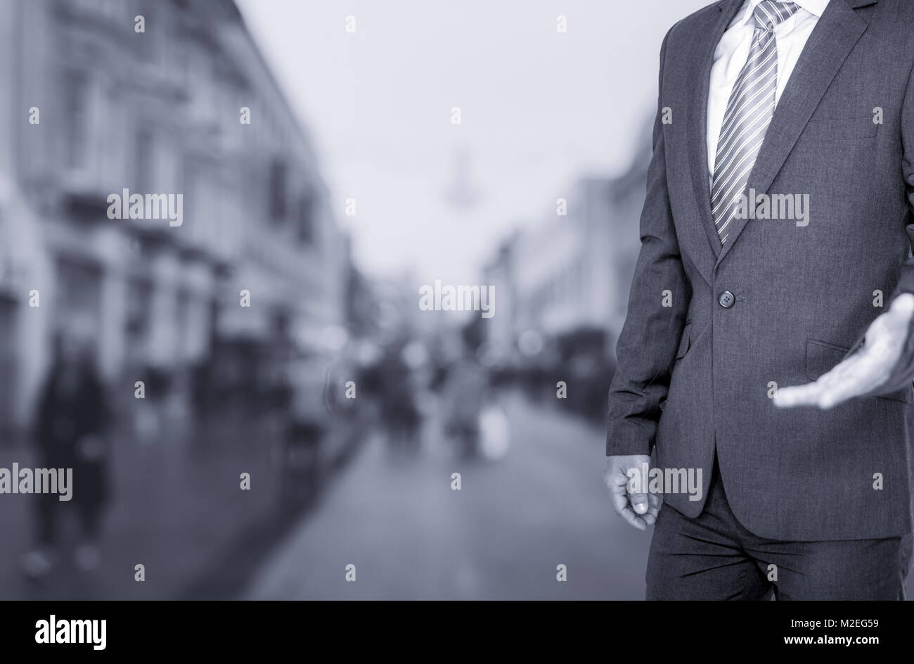 isolated business man on the street, london, UK Stock Photo - Alamy