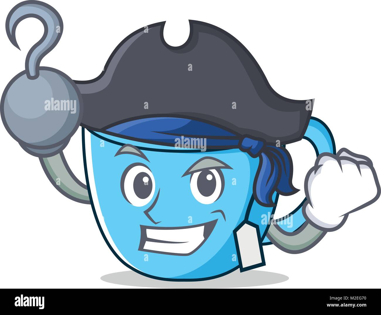 Pirate tea cup character cartoon Stock Vector Image & Art - Alamy