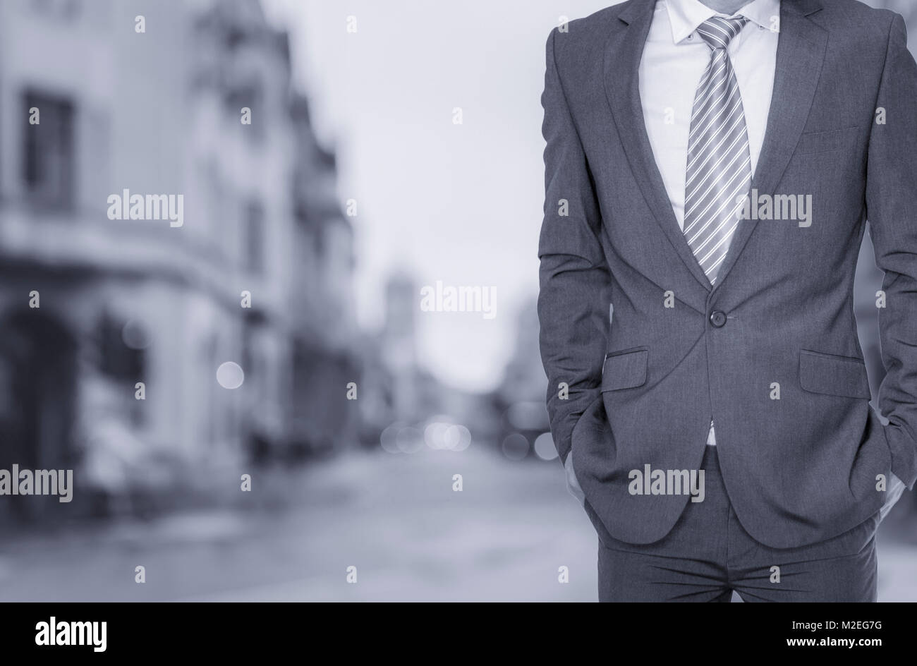 isolated business man on the street, london, UK Stock Photo - Alamy