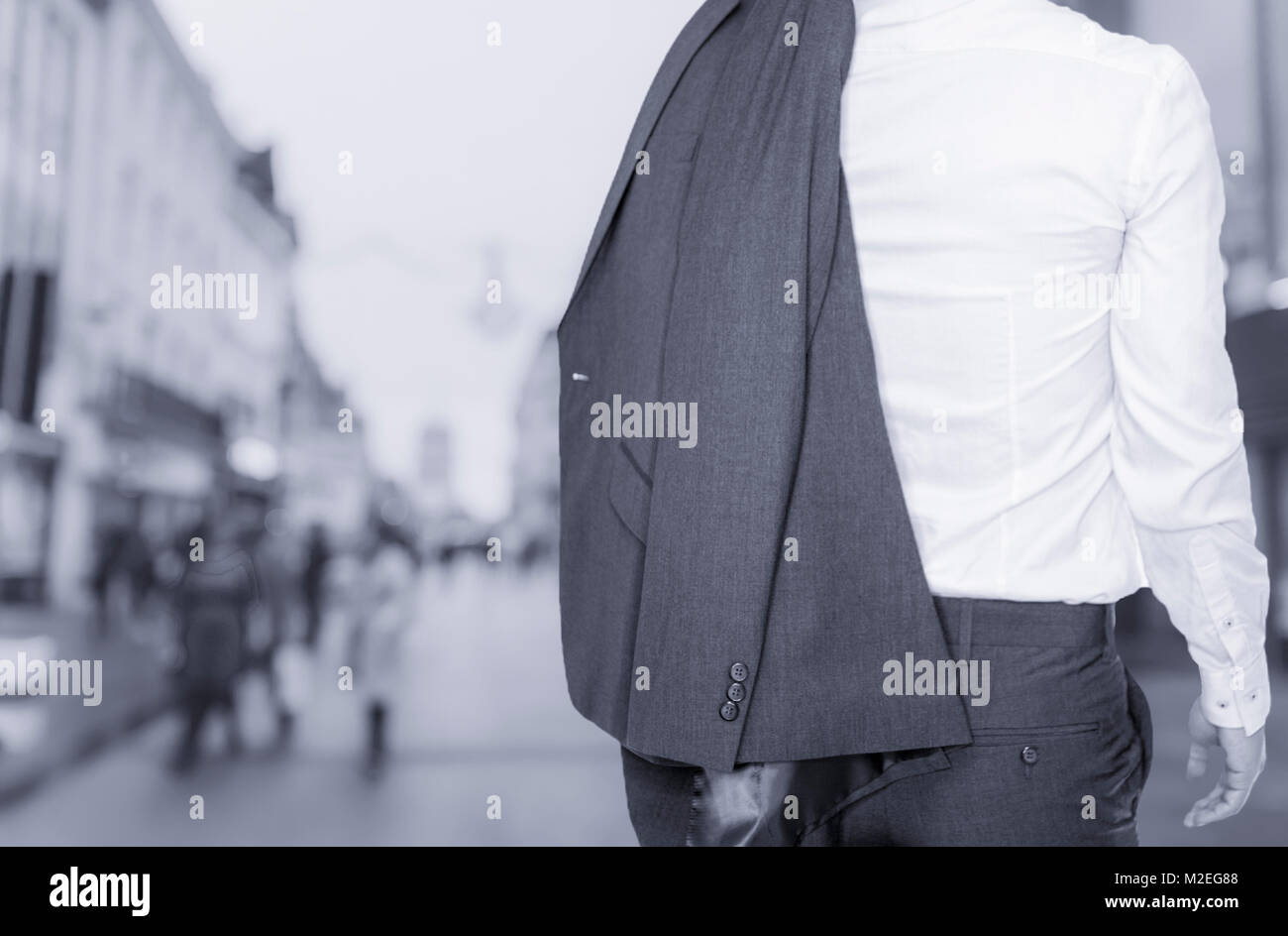 isolated business man on the street, london, UK Stock Photo - Alamy