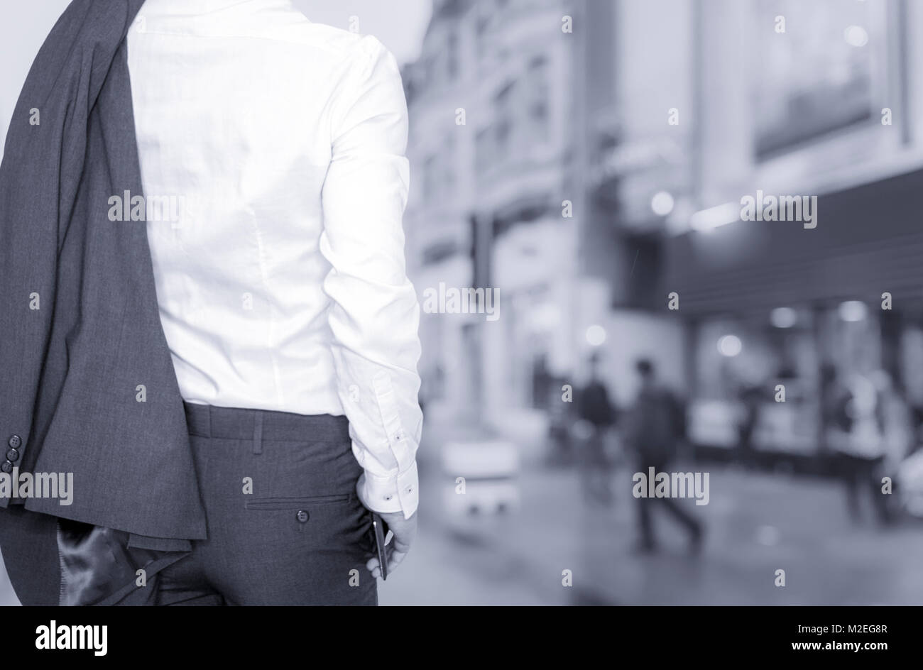 isolated business man on the street, london, UK Stock Photo - Alamy