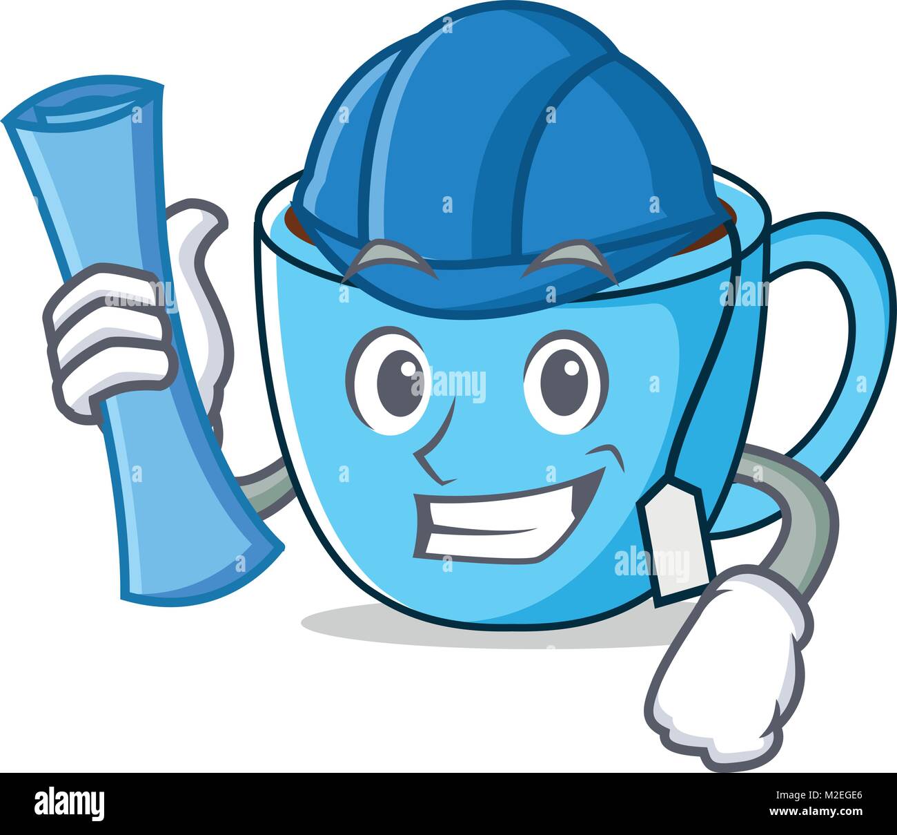 Builder tea break Stock Vector Images - Alamy