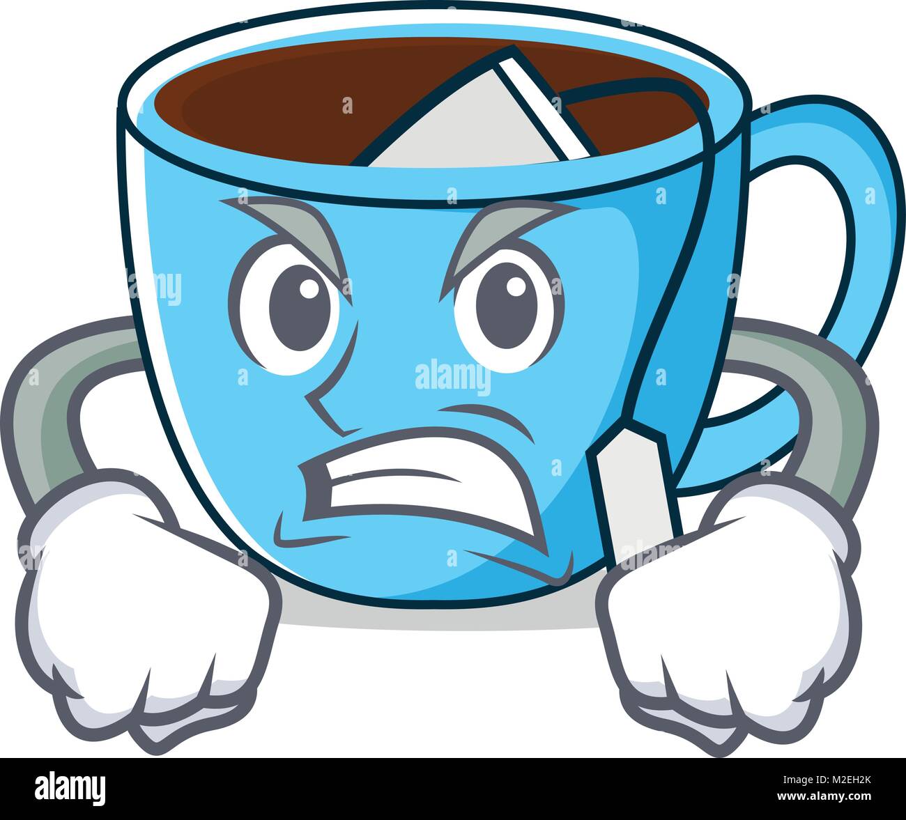 Angry tea cup mascot cartoon Stock Vector Image & Art - Alamy