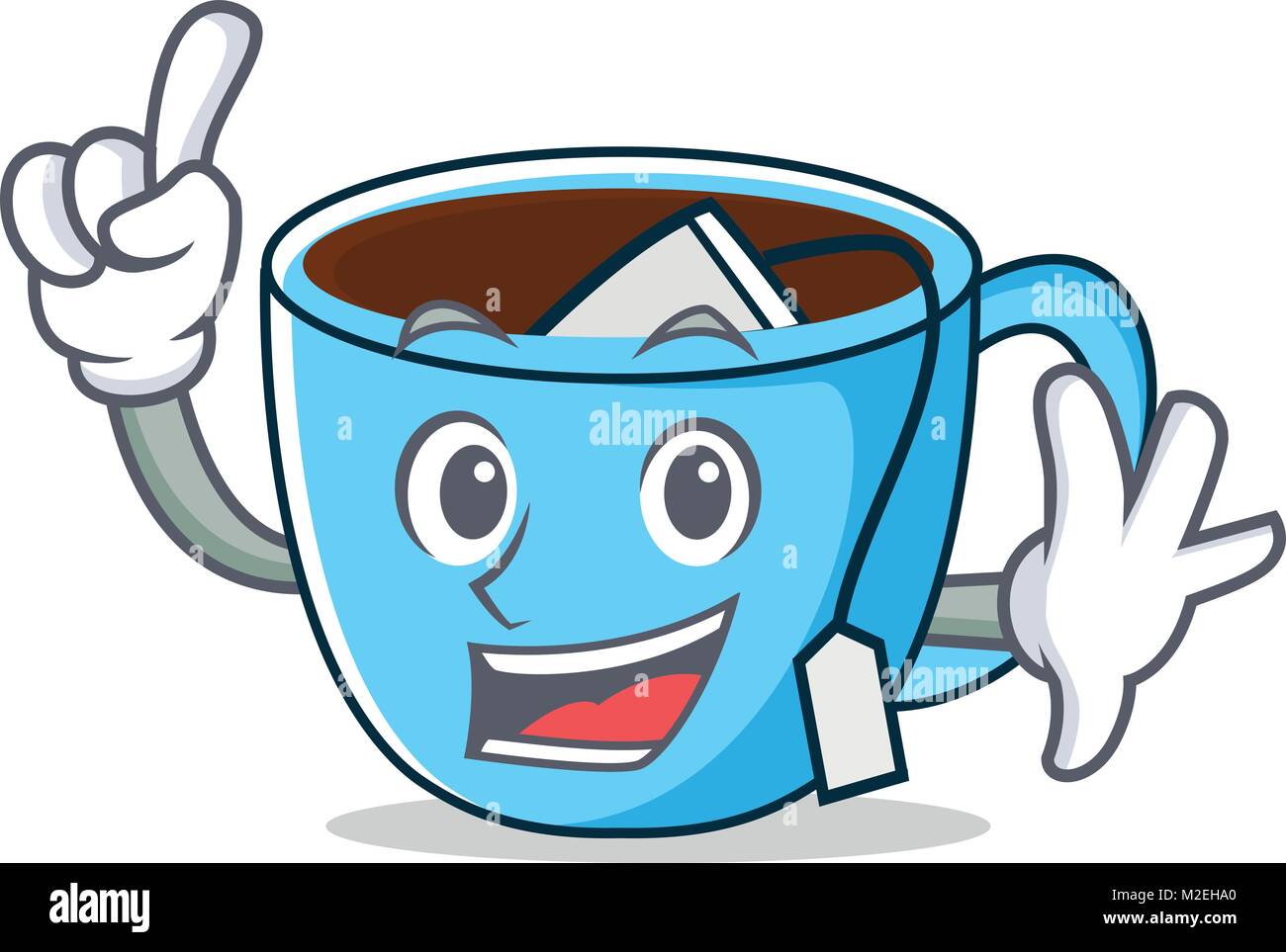 Finger tea cup mascot cartoon Stock Vector Image & Art - Alamy