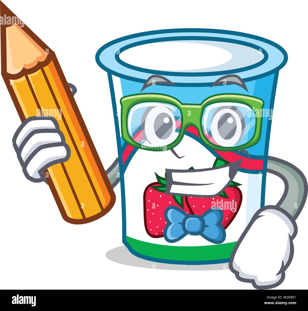 Student yogurt character cartoon style Stock Vector Image & Art - Alamy