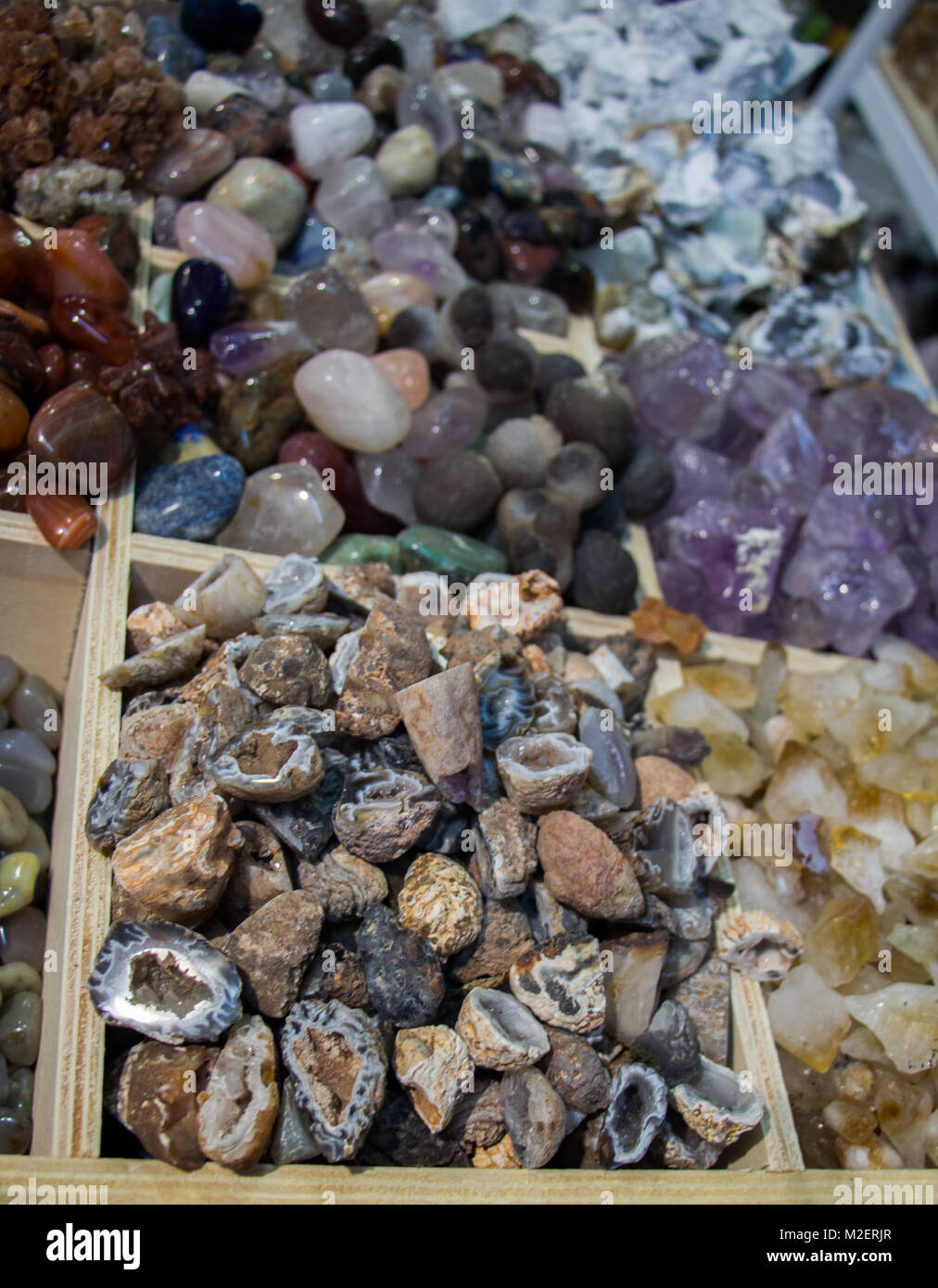 Set of natural mineral gemstones of a certain type Stock Photo - Alamy