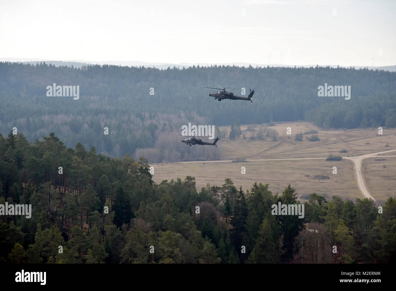 AH-64E Apache crews with the 1st Attack Reconnaissance Battalion, 227th ...