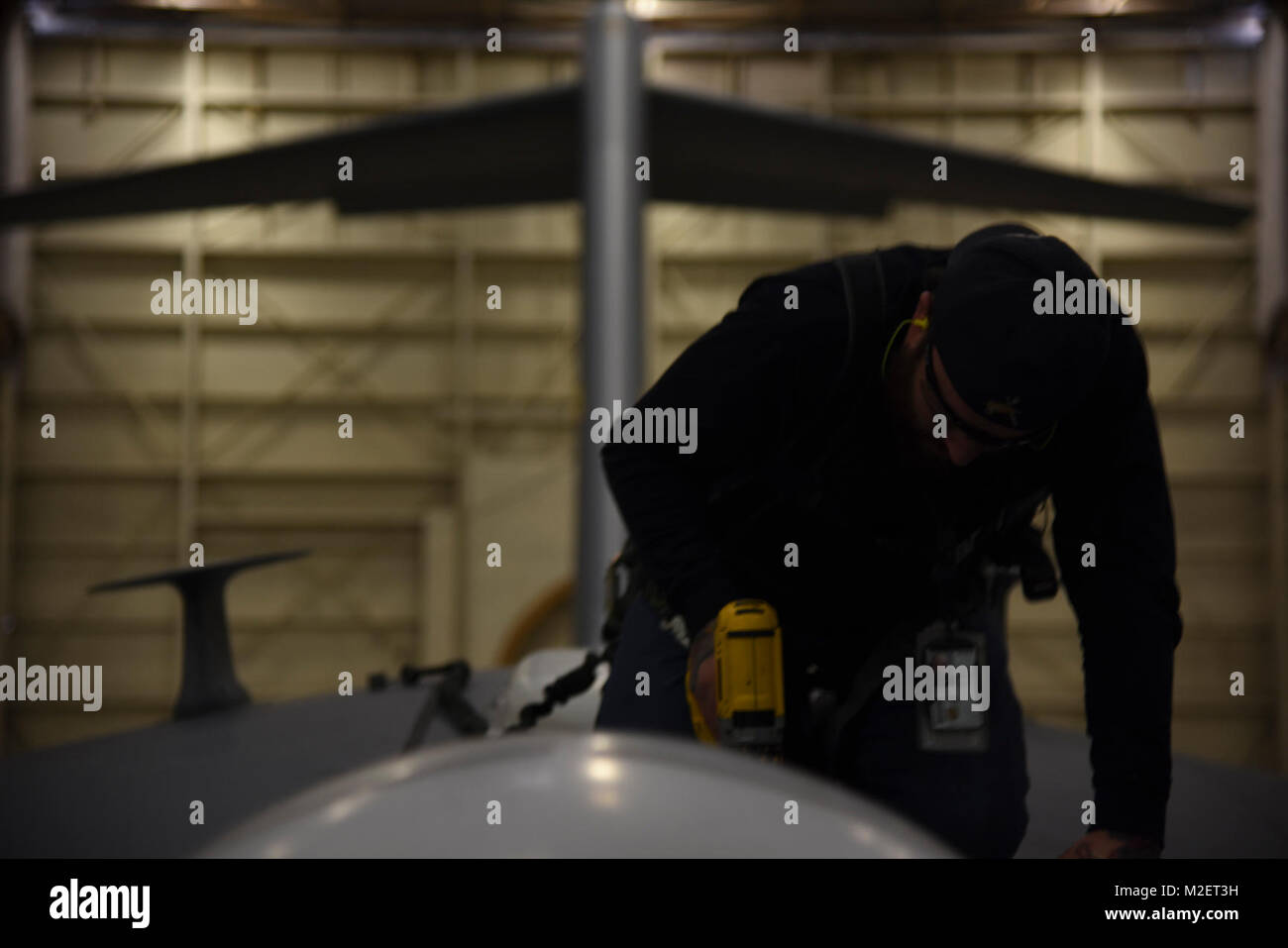 Lesley Wathen, sheet metal mechanic assigned to the 97th Maintenance ...